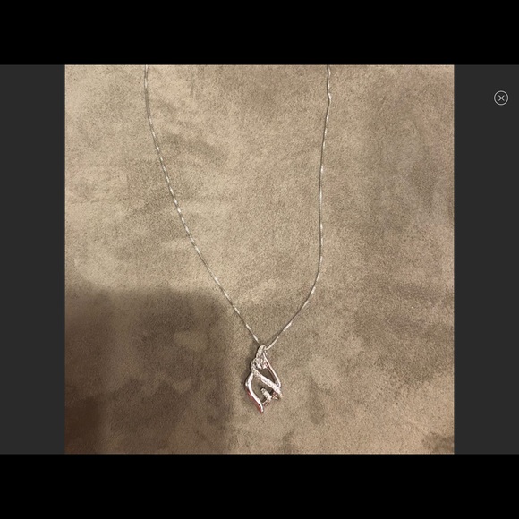 Jewelry | Jareds Sterling Silver And Diamond Necklace | Poshmark